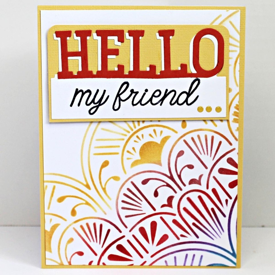 Diamond Press Border Sentiments Stamp and Die Kit New 830936 | eBay