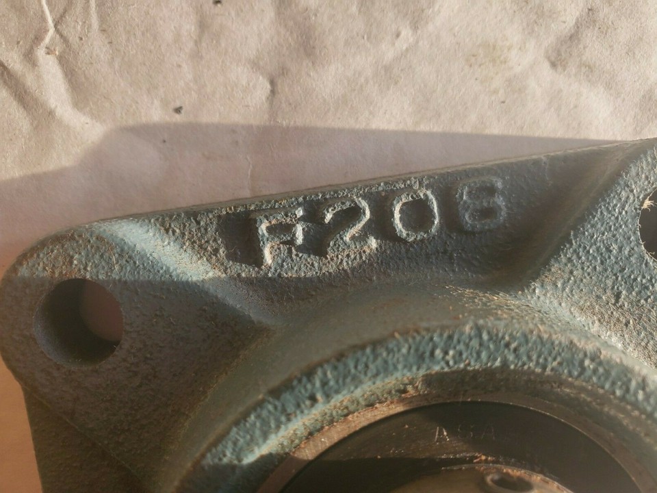 New No Box ASAHI F206 Flange Bearing 4 Bolt 1-3/16 ID UC206-19 Insert ...
