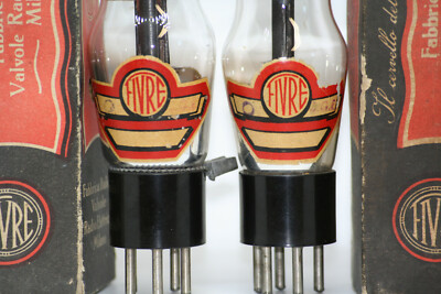 76 tube pair Fivre Italy preamp tubes amplifier black type 45 amp ...
