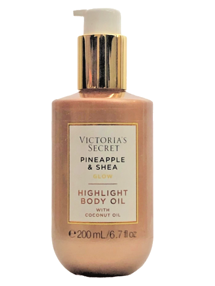 VICTORIA'S SECRET PINEAPPLE & SHEA HIGHLIGHT BODY OIL w/COCONUT OIL 6.7 ...