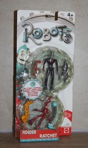 Robots Action Figures FENDER et RATCHET Rodney Copperbottom Mattel 2004 ...