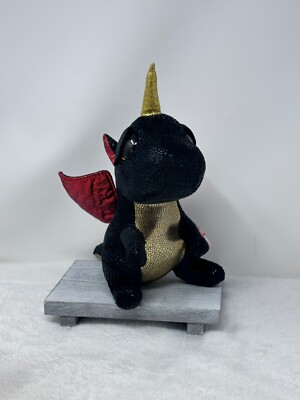 Ty Beanie Boos GRINDAL the Dragon 9" Beanbag Plush Stuffed Toy w ...