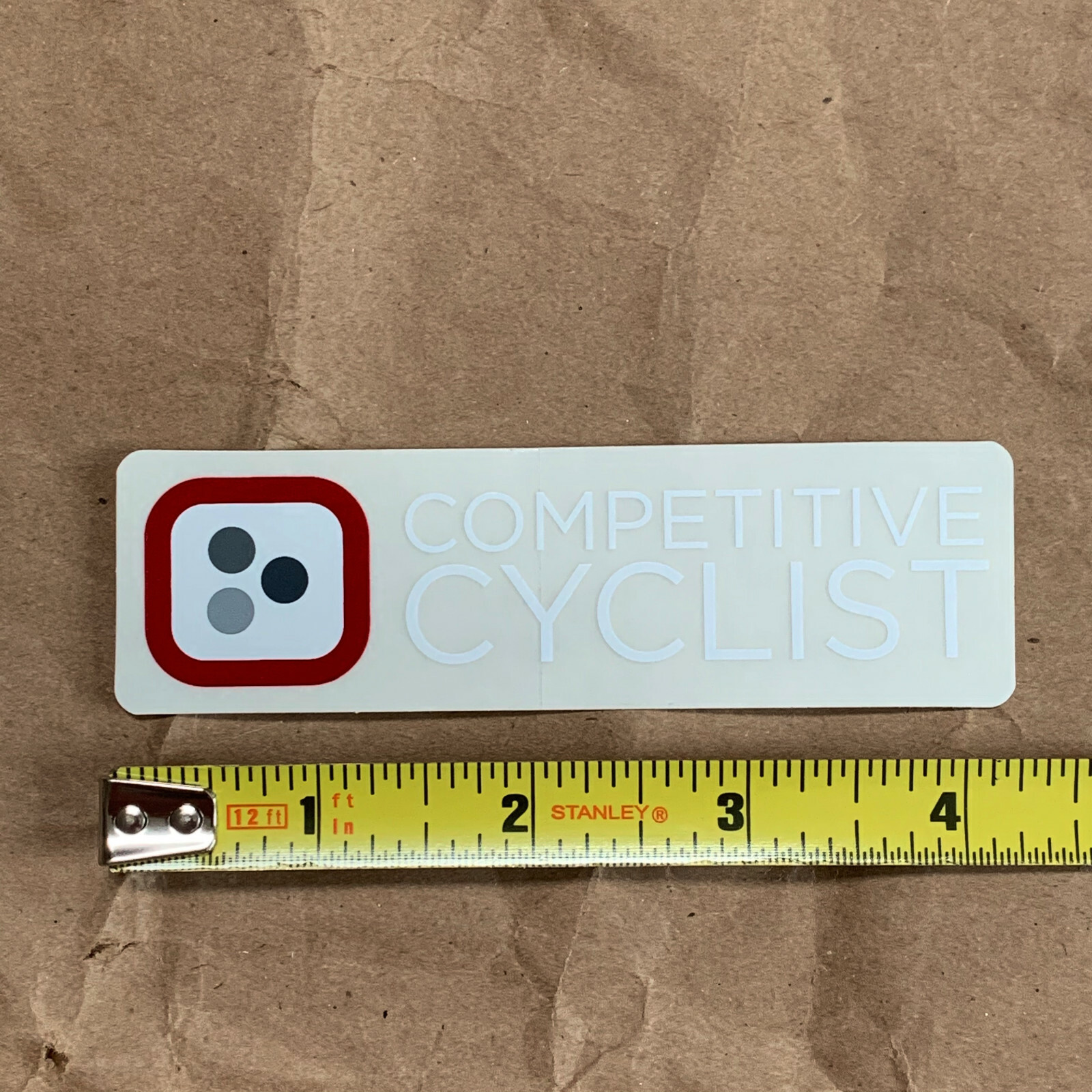 Competitive Cyclist sticker decal, genuine, original, 4.25" x 1.25 ...