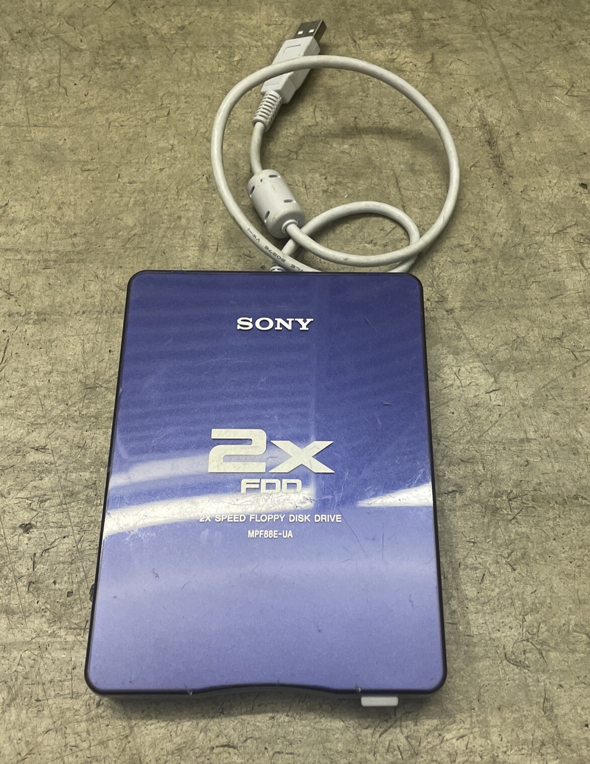 Sony USB Floppy Disk Drive 2X Speed FDD Blue MPF88E-UA/181 | eBay
