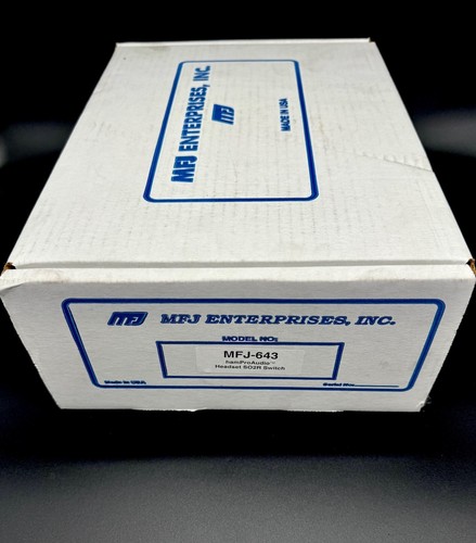 MFJ-643 Boom Mic/Headset SO2R Switch - Ham Radio Audio - Pro Quality ...