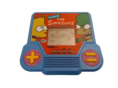 vtg The Simpsons Bart vs Homersaurus Tiger talking electronic handheld ...