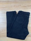 Wrangler Rustler Regular Fit Straight Leg Black Denim Work Jeans Men's ...