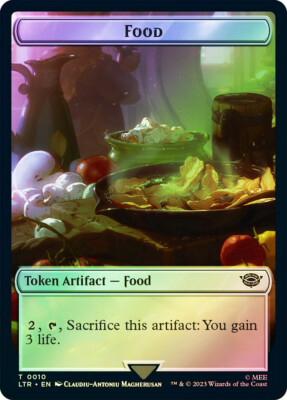 MTG FOIL {Food Token} (#010) // {Orc Army Token} (#005) - The Lord of ...