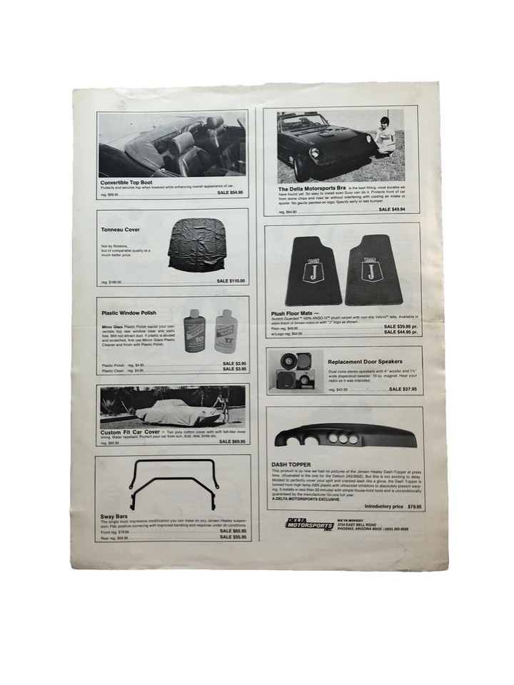 Jensen Healey Parts List Catalog Illustrated Assembly Manual Numbers ...