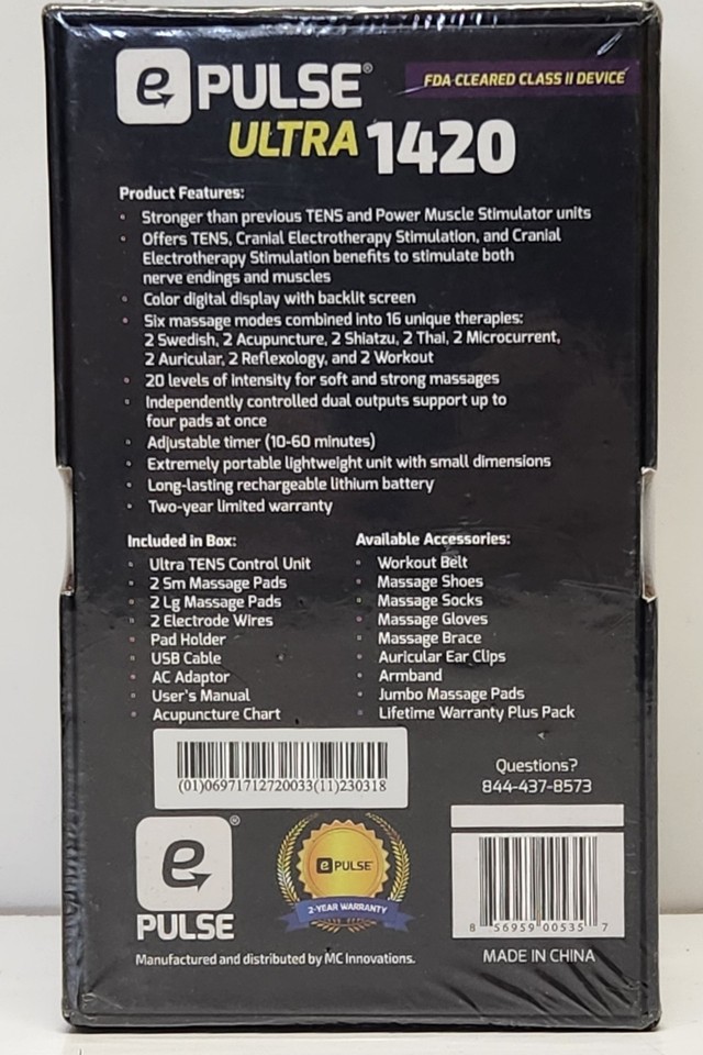 ePulse Ultra 1420 Tens Massager Powered Muscle Stimulator EMS | eBay