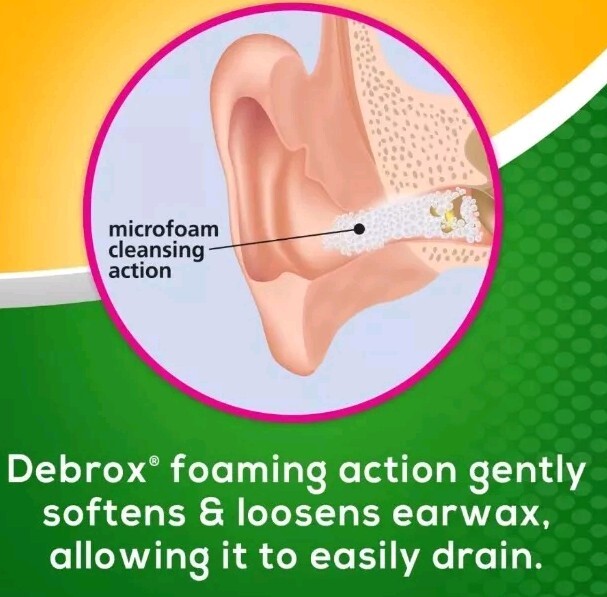 DEBROX EARWAX REMOVAL KIT , Includes Ear Drops & Bulb Ear Syringe 0.5 ...