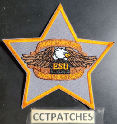ELKHART COUNTY, INDIANA SHERIFF ESU EMERGENCY SERVICES UNIT SHOULDER ...
