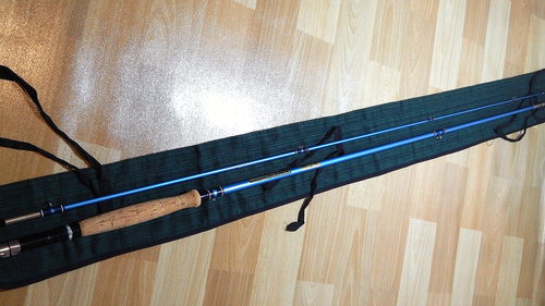 70's ABU Lapplandia 5078 Zoom 8.5' AFTM 7/8 tubular glass fly rod-used ...