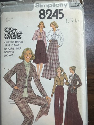 8245 Simplicity Go Everywhere Blouse,Pants,Skirt,Jacket Sewing Pattern ...
