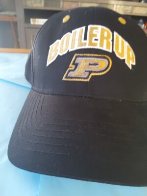 VTG Purdue Boilermakers Hat Cap Snapback Black Adjustable Captivating ...