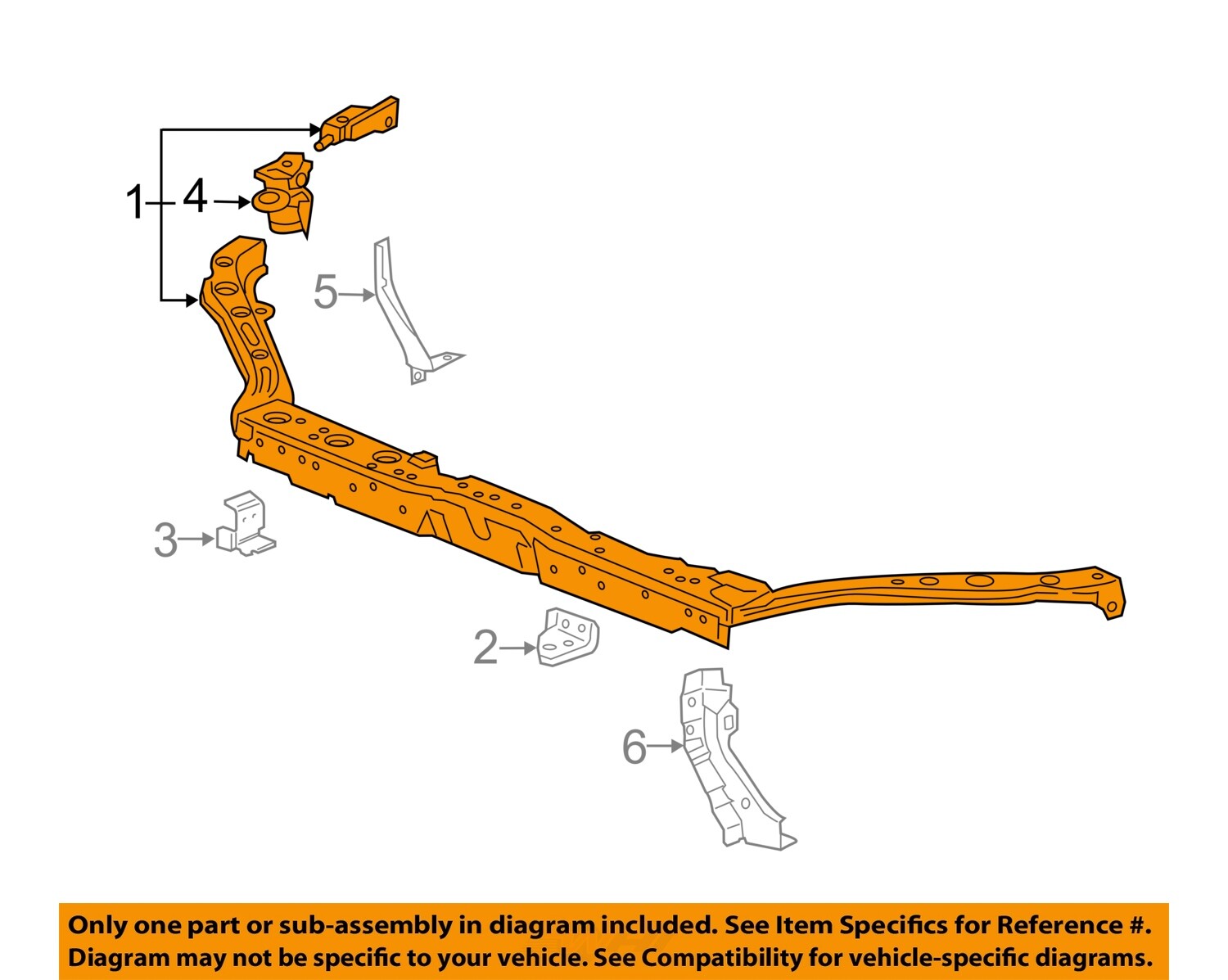 GM OEM 18-22 Encore Radiator Support Radiator Support-Upper Tie Bar ...