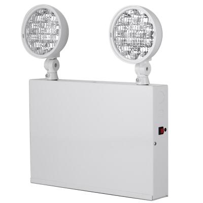 Dual LED Emergency Light, 4W, 200LM, 120-277V, Built-In Battery Backup ...