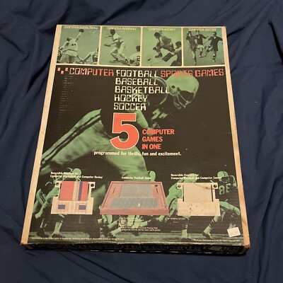 1969 Electronic Data Computer Football Game In Box Vintage 12689 ...
