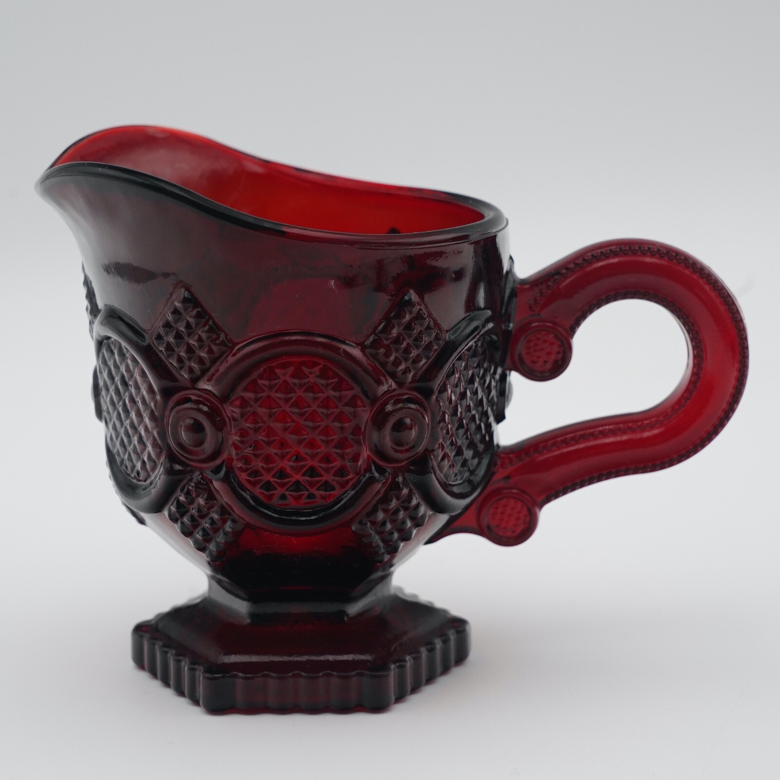 Vintage Avon Cape Cod Ruby Red Dinnerware Plate, Bowl, Mug, Pitcher ...