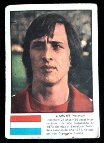 Johan Cruyff Rookie FIFA World Cup 1974 Munich Crack Argentina Card not ...
