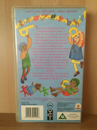 TOTS VIDEO ~ TILLY, TOM and TINY's ABC ~ VERY RARE PAL VHS VIDEO | eBay UK