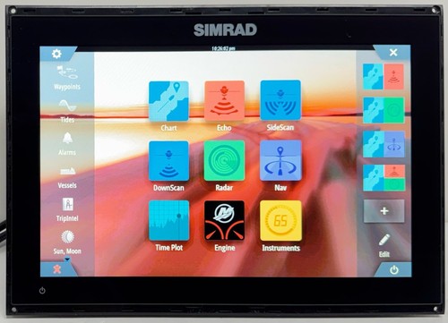 SIMRAD GO12 XSE SONAR RADAR MULTIFUNCTION HEAD UNIT FISHFINDER ...