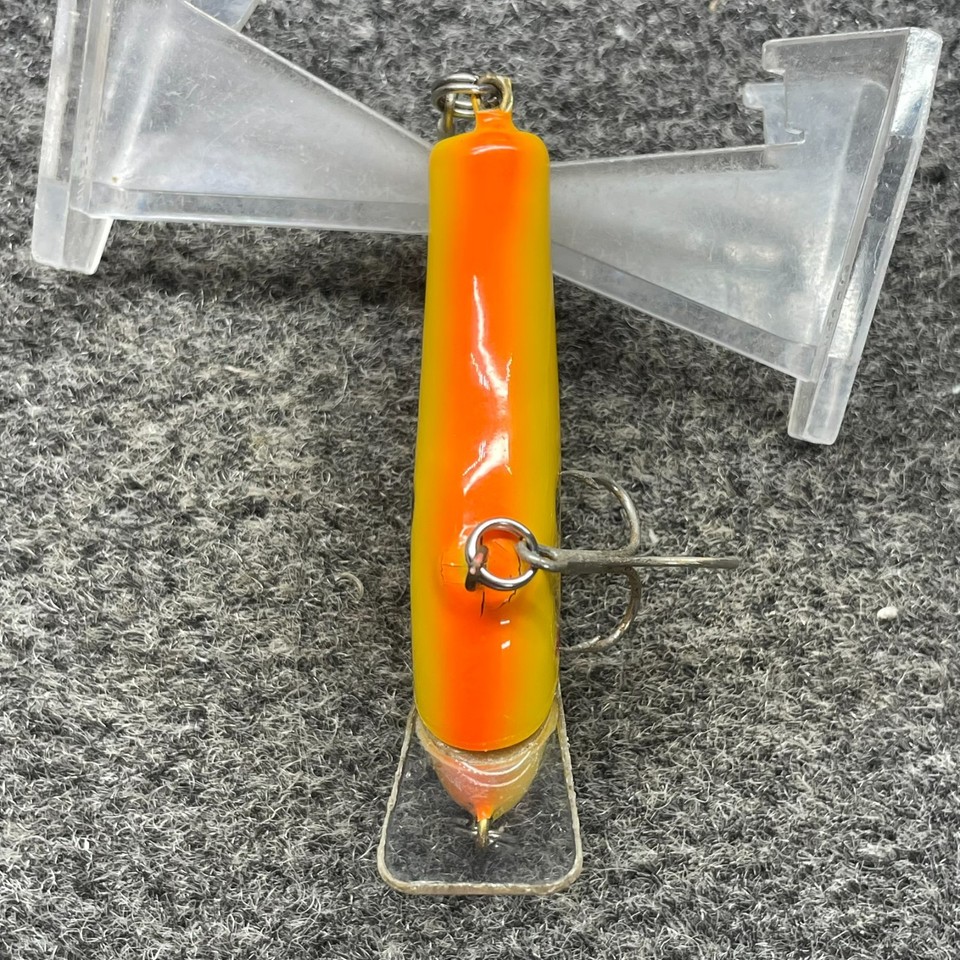 Bagley's B Flat II All Brass Vintage Crankbait - BF2-3 Yellow 3 (Rare ...