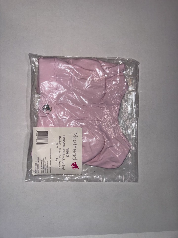 Masthead Elizabeth Pink Surgical Bra Size Medium Front Closure ...