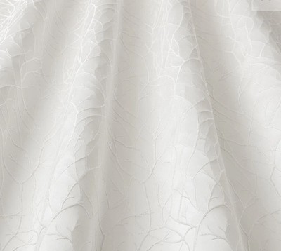 5 Metres iLiv Cuerden Curtain Fabric Ivory - Woven Jacquard - Twig ...