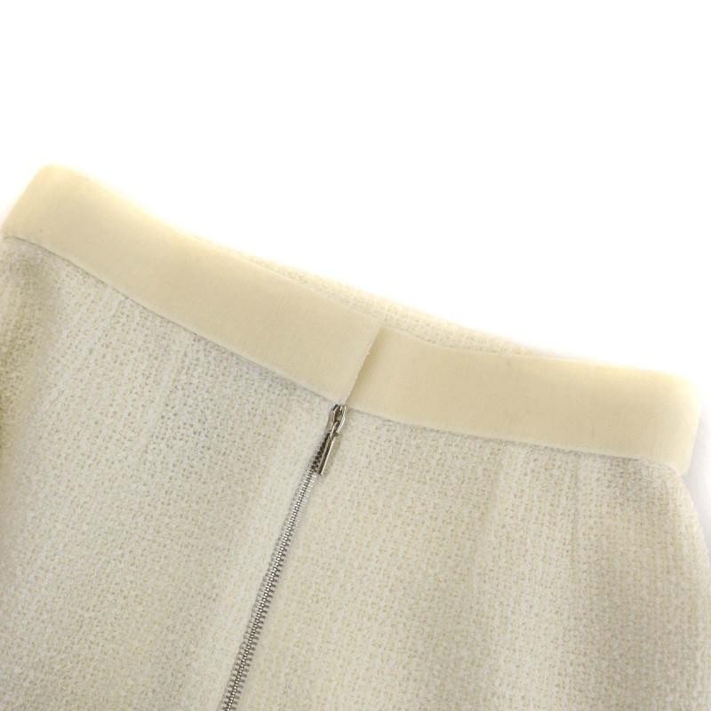 Chanel Zip-Up Pocket Tweed Mini Skirt A-Line Ivory Size 34 | eBay