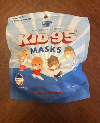 Kids 95 Face Mask 10ct. | eBay