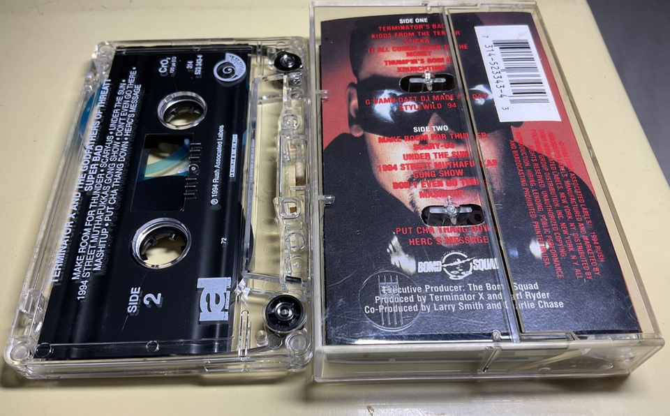 TERMINATOR X - SUPER BAD CASSETTE 1994 public enemy DEF JAM rap hip hop ...