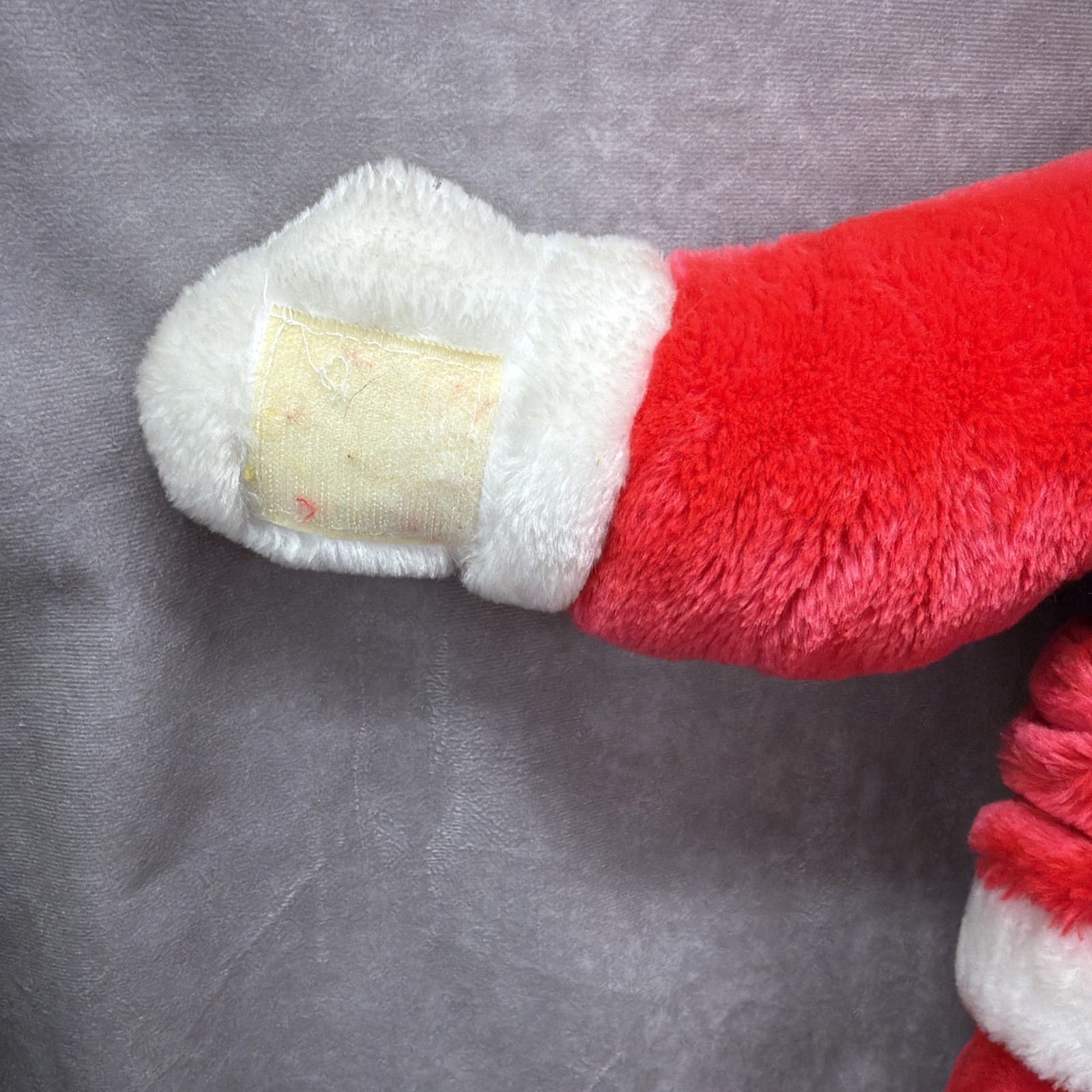 Vtg Rubber Face Santa Plush Coca Cola Black Boots Large M&G, Missing ...