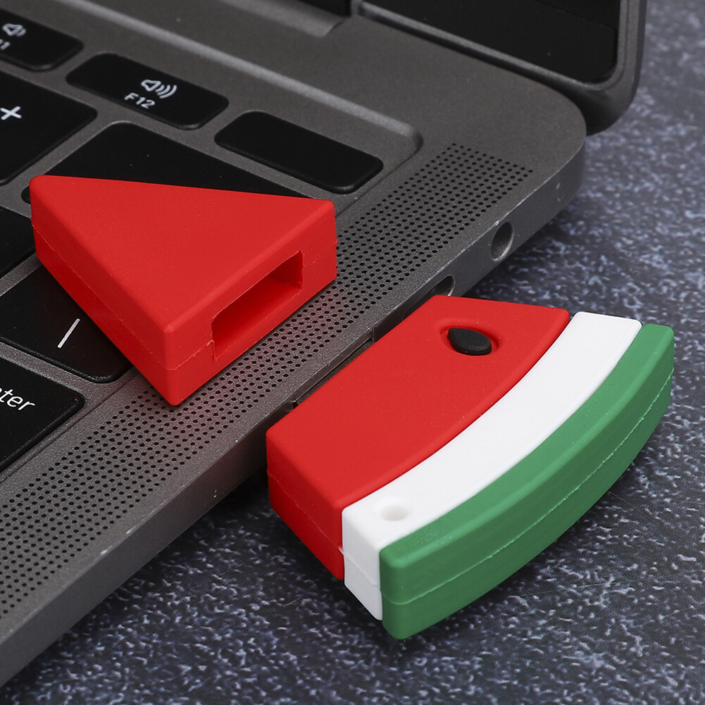 Cartoon U Disk PVC Small USB Watermelon Pattern Flash Pen Drive Cute ...