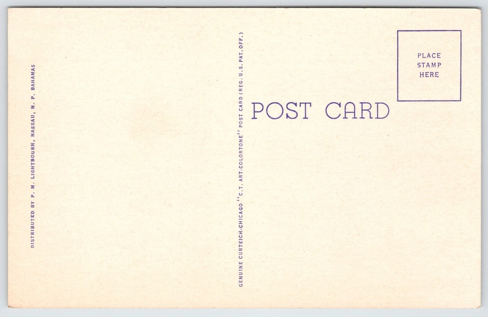 Postcard Native Market Prince George Dock, Nassau Bahamas Unposted | eBay