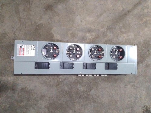 EATON 125A METER STACK 3MM412R12P 4 SOCKETS/BASES 1200A 120/240VAC TYPE ...