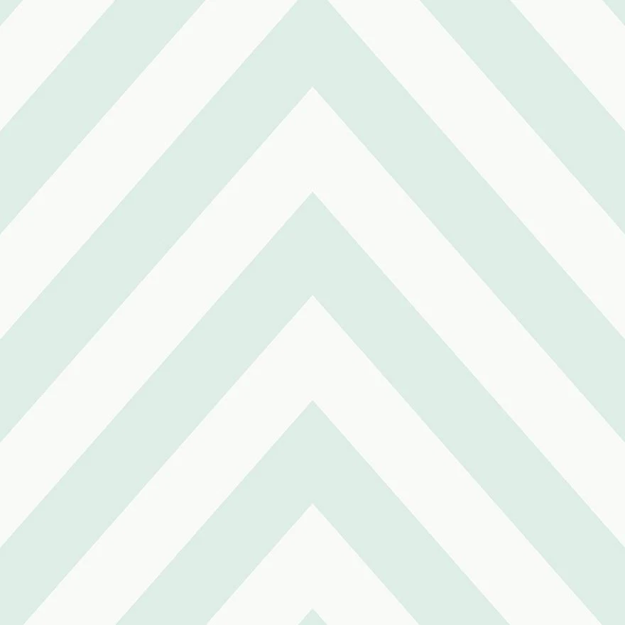 Teal And White Chevron Wallpaper
