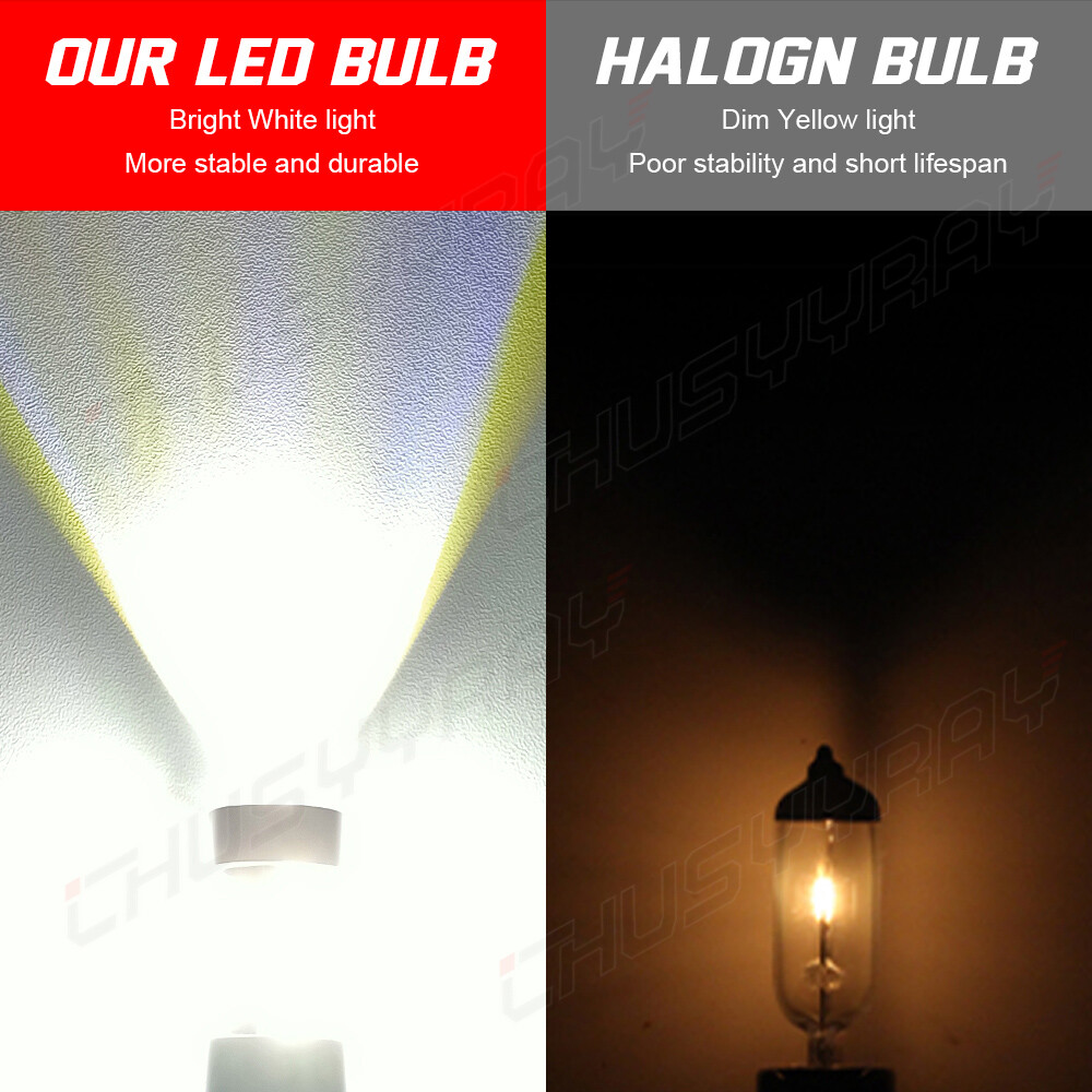 pair 9140 9145 H10 HB3 9005 LED 100W 6000K White Fog Light Driving DRL ...