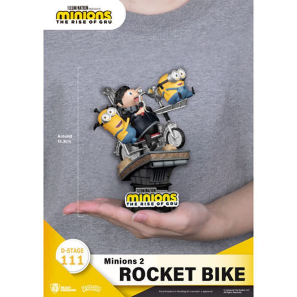 Beast Kingdom Minions D Stage the Rise of Gru Rocket Bike Collectible ...