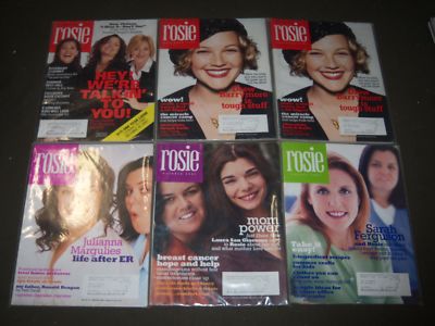 2001 ROSIE MAGAZINE LOT OF 9 ISSUES - GREAT COVERS - PB 388B | eBay