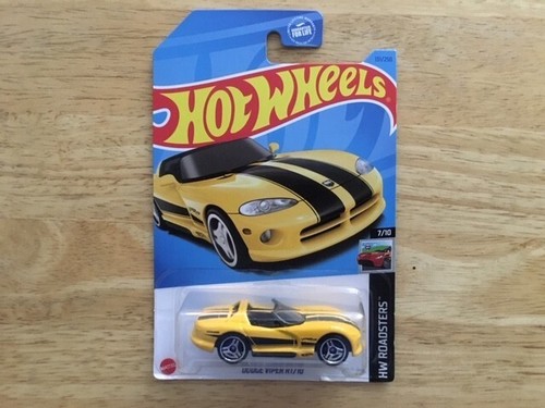 NEW - 2023 Hot Wheels Dodge Viper RT/10 Yellow 131/250 - HW Roadsters 7 ...