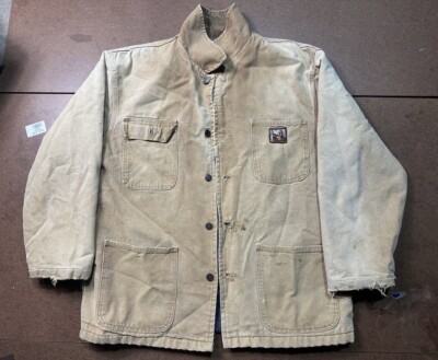 VTG MEN'S Fit 24x29 (XL) THERMAL TUFF BLANKET LINED CANVAS WORK JACKET ...