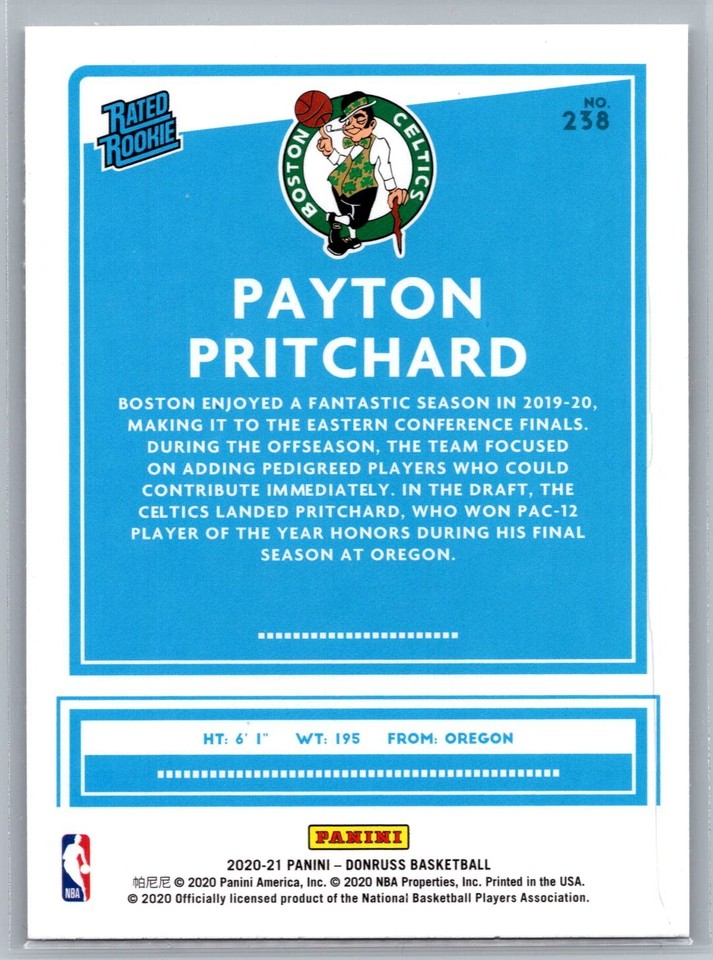 Payton Pritchard Pick A Card Complete Your Player Collection | eBay