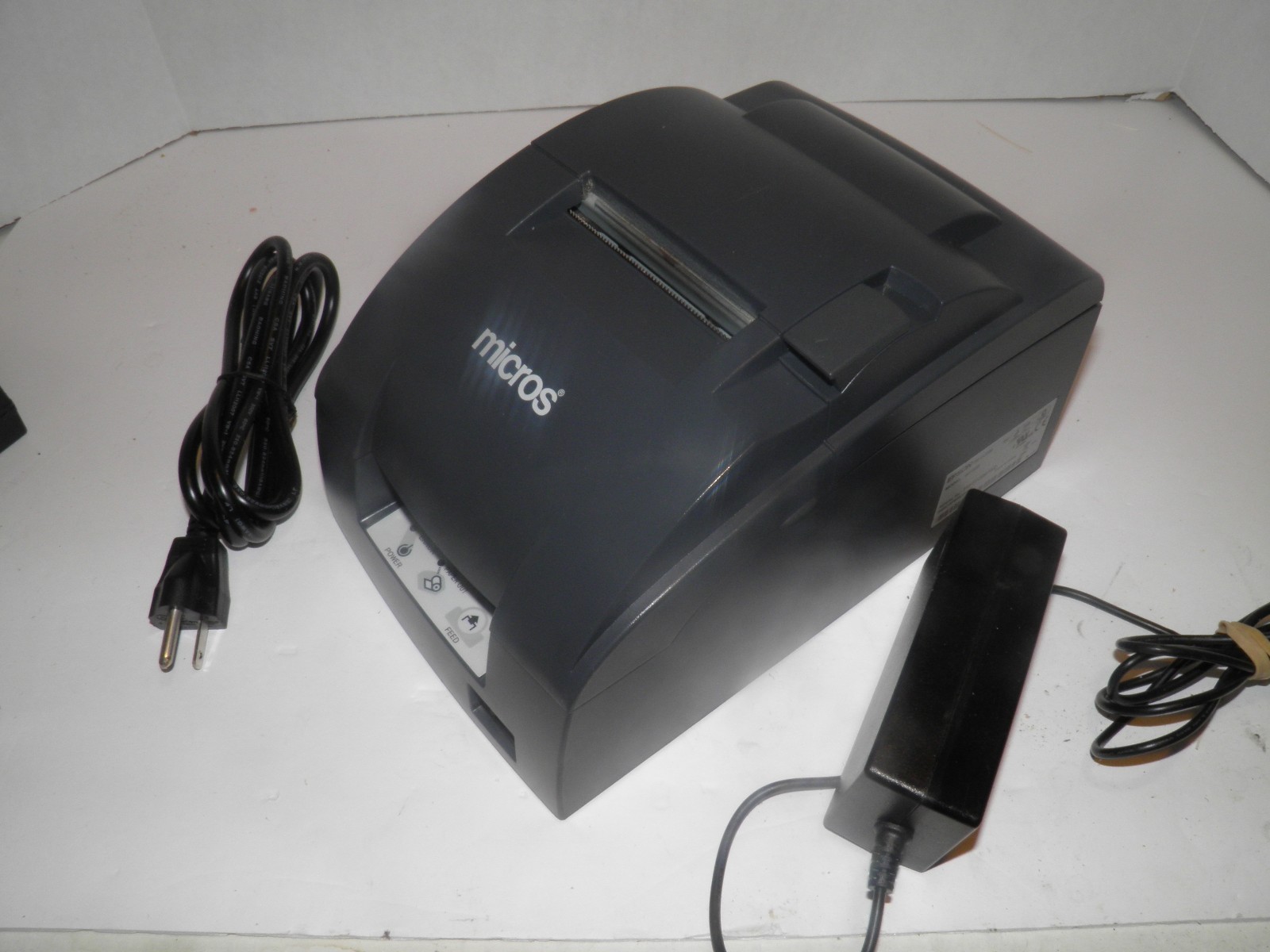 MICROS EPSON TM-U220B M188B Dot Matrix POS Receipt Printer IDN w Power ...