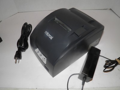 MICROS EPSON TM-U220B M188B Dot Matrix POS Receipt Printer IDN w Power ...
