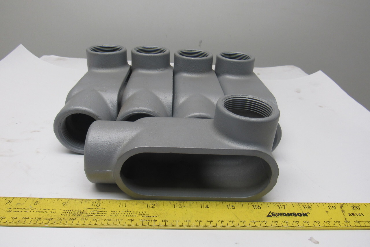 Appleton LR57 FM7 1-1/2" Grayloy Rigid Conduit Body Lot of 5 | eBay
