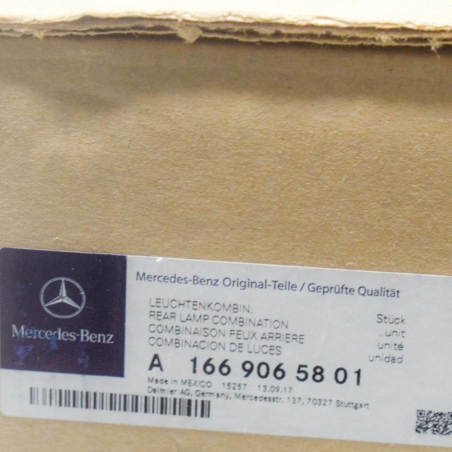 MERCEDES BENZ GLE W166 Rear Right Tail Light Lamp A1669065801 OEM for ...