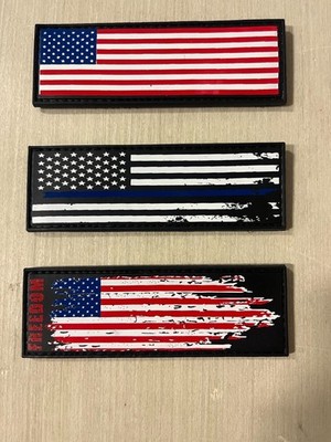 USA FLAG, Moral Patch PVC, 4.5 x 1.5in, BE A PATRIOT! | eBay