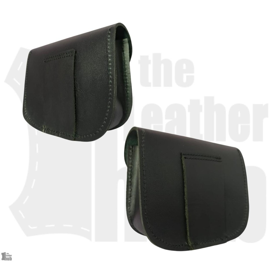 British Army Officer Sam Browne Set - Black Leather Gun Holster & Ammo ...