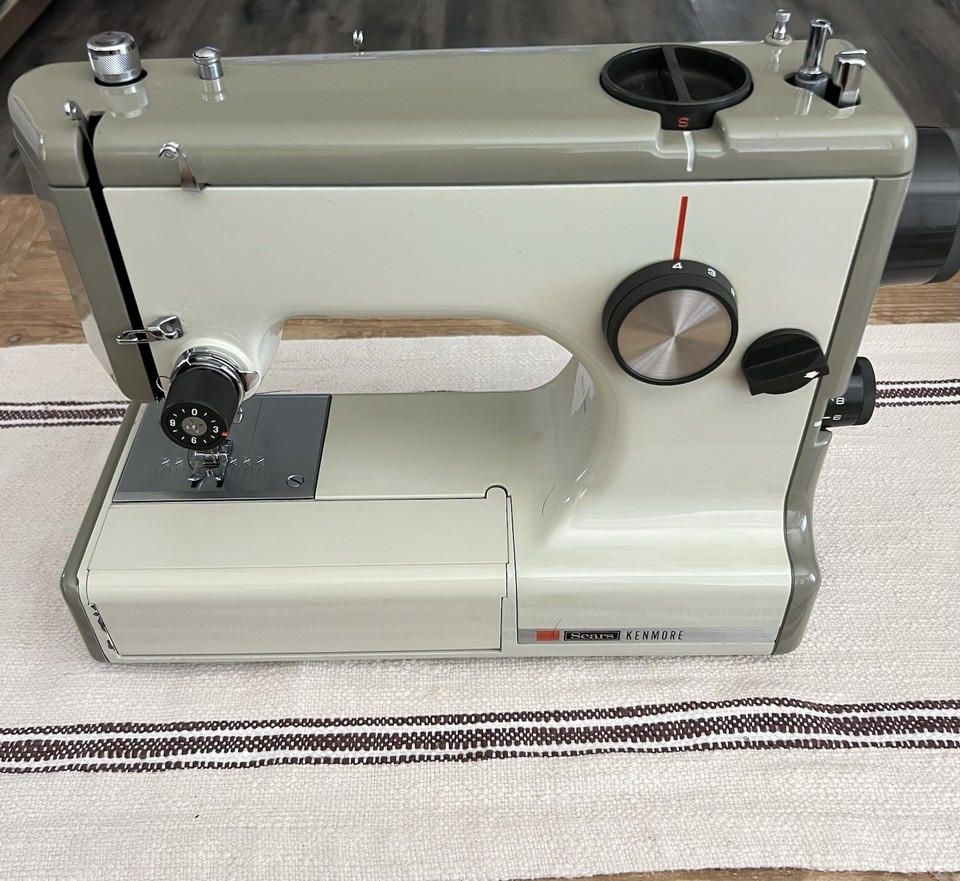 🔥Rare🔥compact Sears Kenmore Model 158-10302 Sewing Machine Made in ...